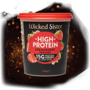 High Protein Strawberry Pudding 510g - Wicked Sister