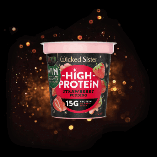 High Protein Strawberry Pudding - Wicked Sister