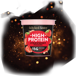 High Protein Strawberry Pudding - Wicked Sister